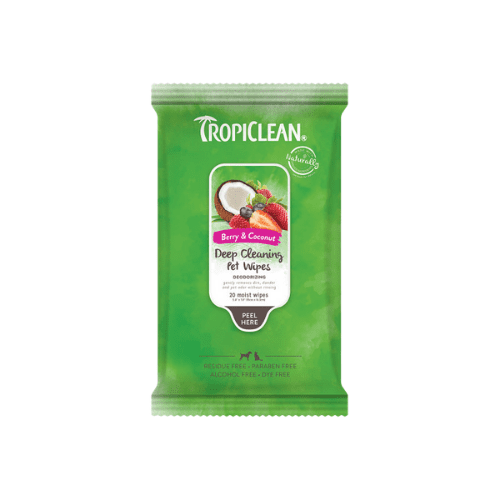 Tropiclean - Toallitas Deep Cleaning Aroma Berries y Coco | Laika Mascotas